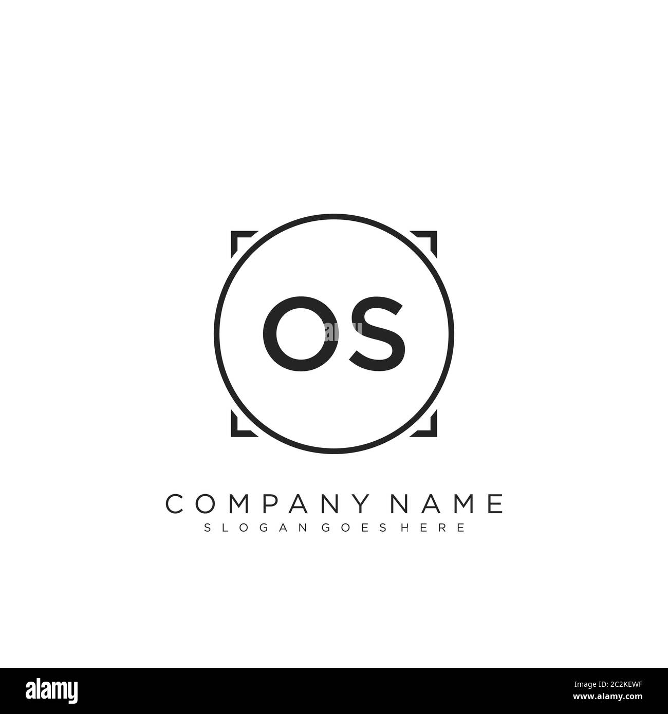 Os initials logo hi-res stock photography and images - Alamy