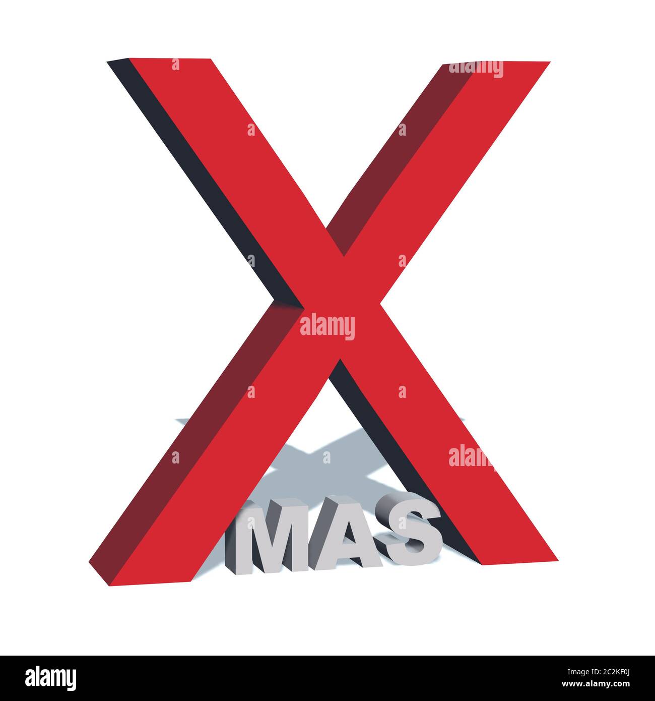 Merry xmas lettering in Cut Out Stock Images & Pictures - Alamy