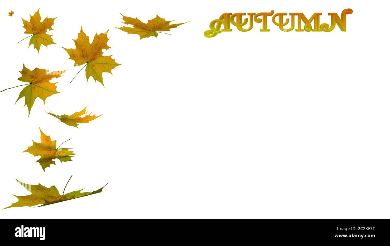 Fall leaves are falling Cut Out Stock Images & Pictures - Alamy