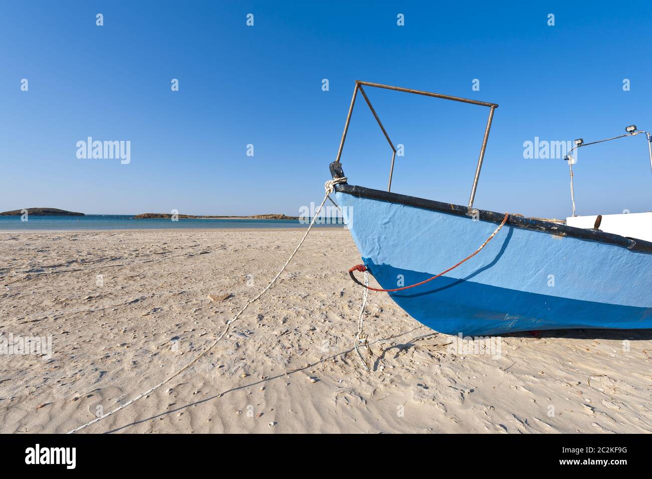 Fishing Boat on the Beach Stock Photo - Alamy