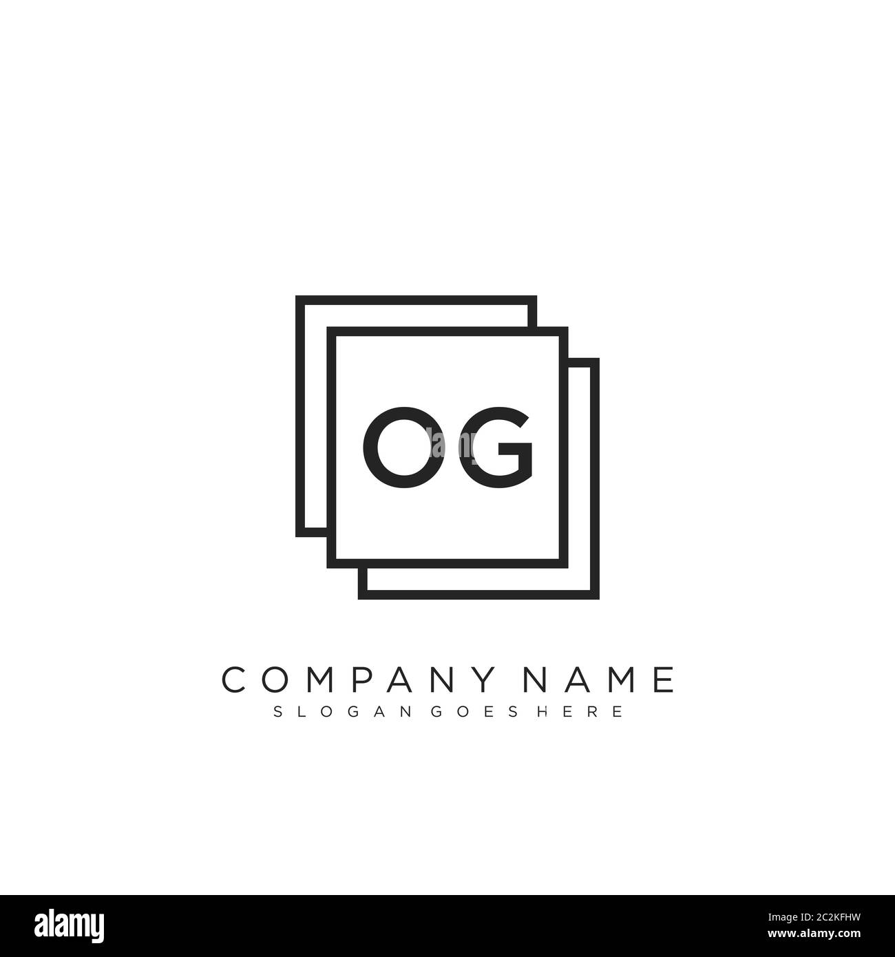 Letter og vector vectors hi-res stock photography and images - Alamy