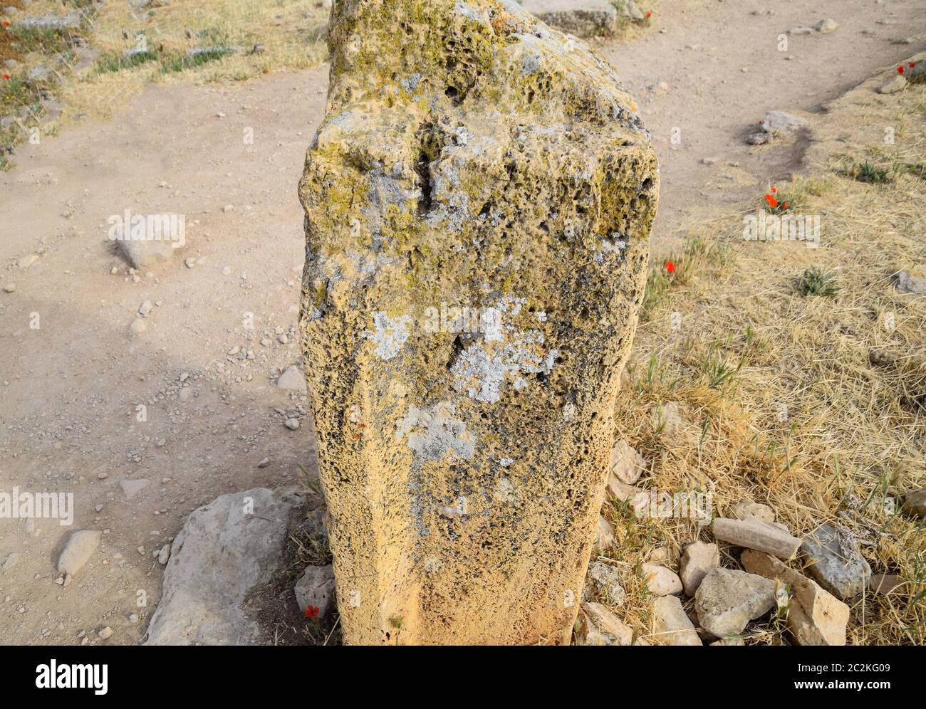 Fragments of ancient buildings, the ruins of the ancient city of ...
