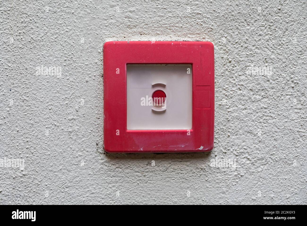 Fire Alarm Red Emergency Button at Wall Stock Photo - Alamy