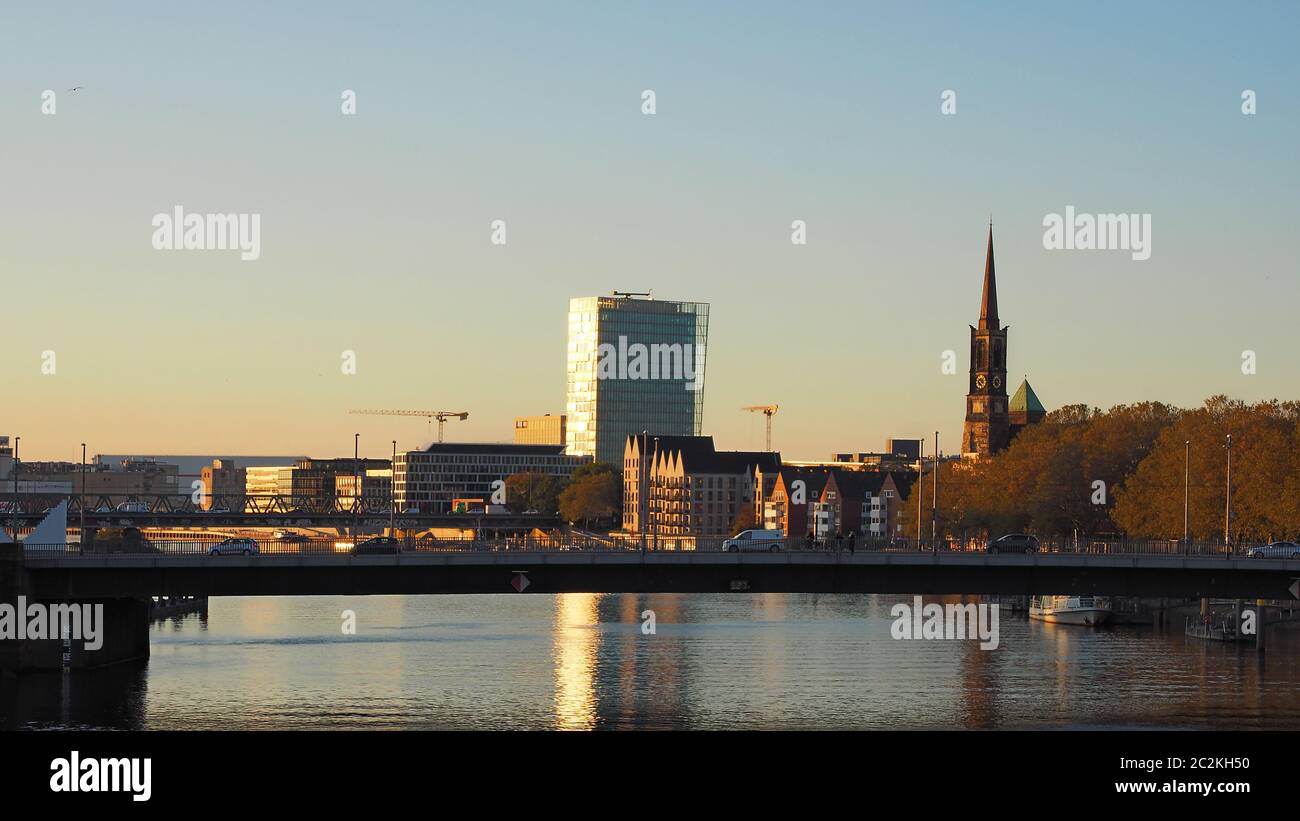 Bridge River Bremen Stock Photo - Alamy