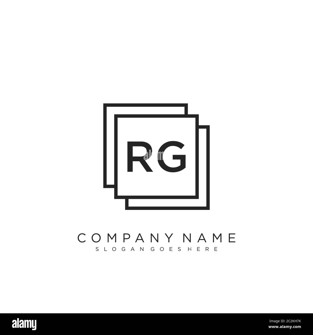 Rg initials logo hi-res stock photography and images - Alamy