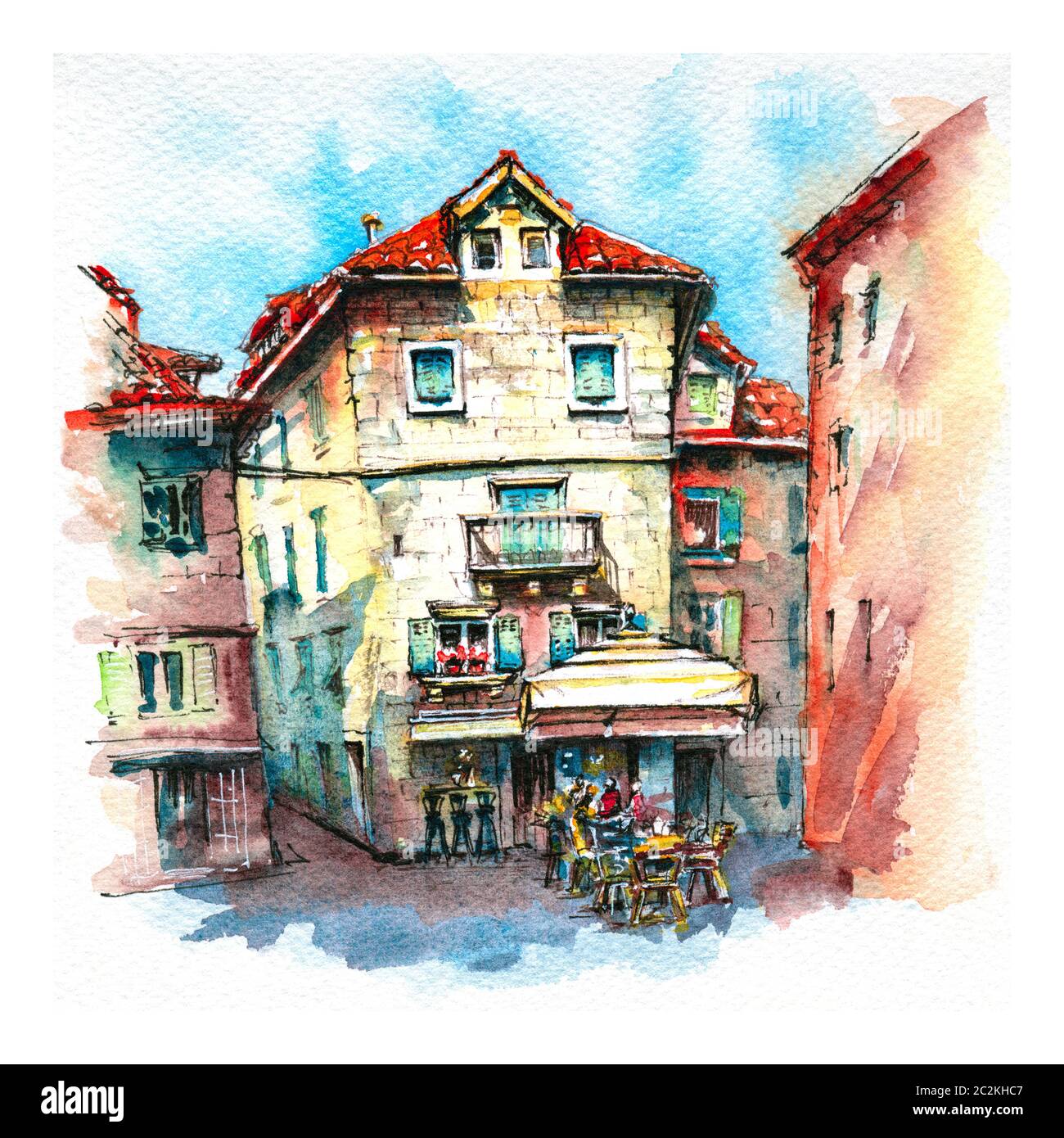Split city square croatia Cut Out Stock Images & Pictures - Alamy