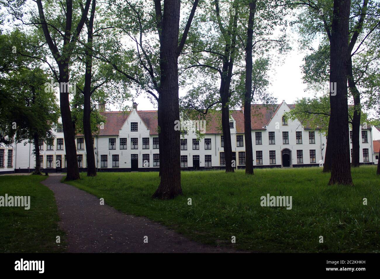 Beguine convent in Bruges in Belgium Stock Photo - Alamy