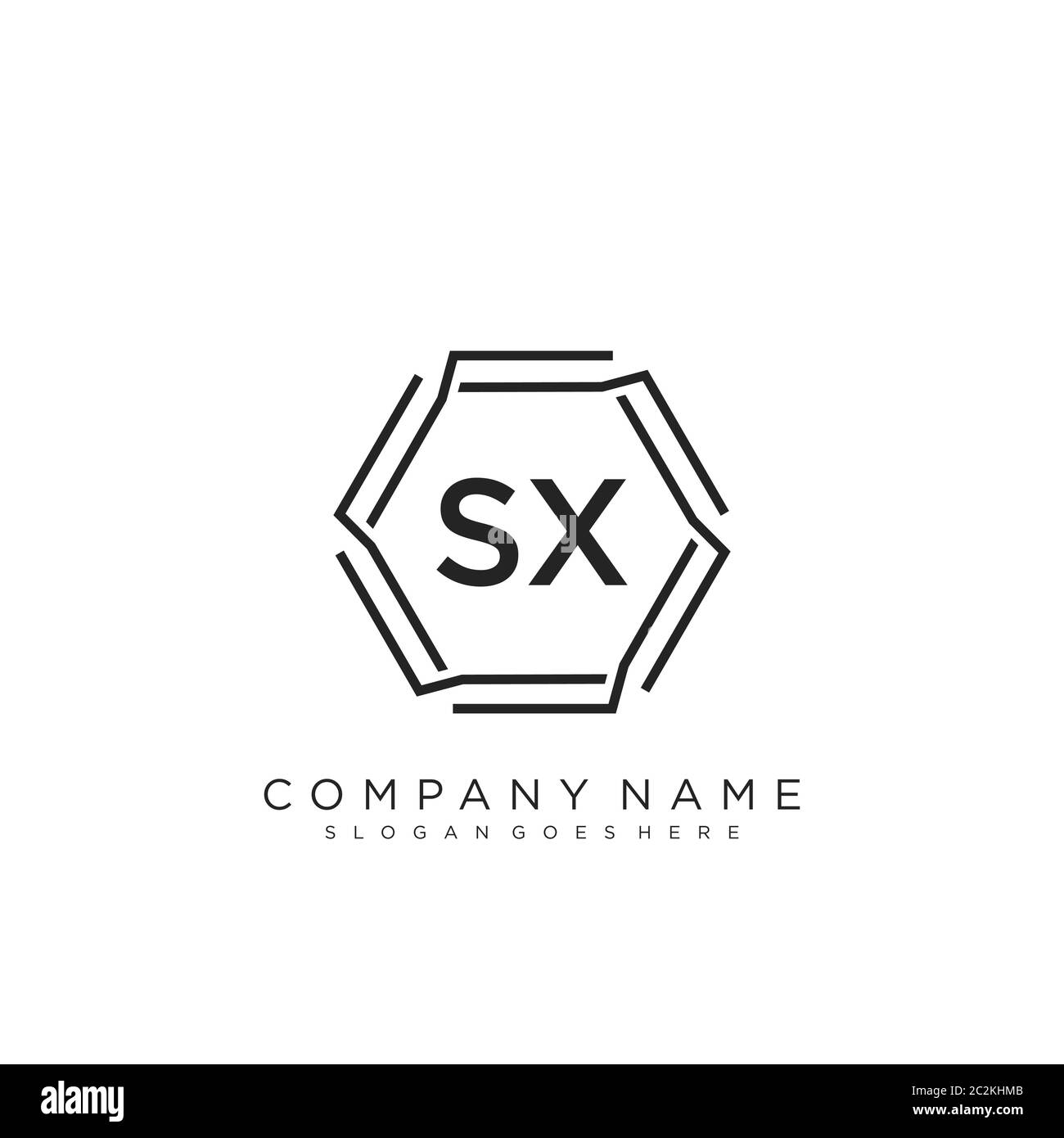 Sx initials logo hi-res stock photography and images - Alamy
