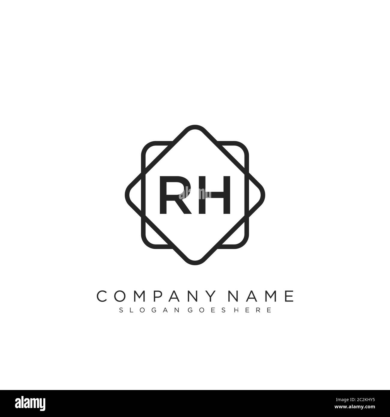 Rh initials logo Cut Out Stock Images & Pictures - Alamy