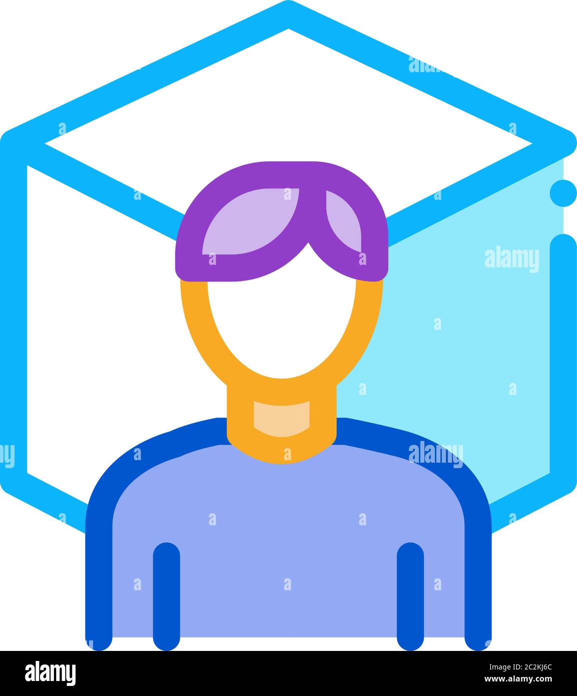 reality designer icon vector outline illustration Stock Vector Image ...