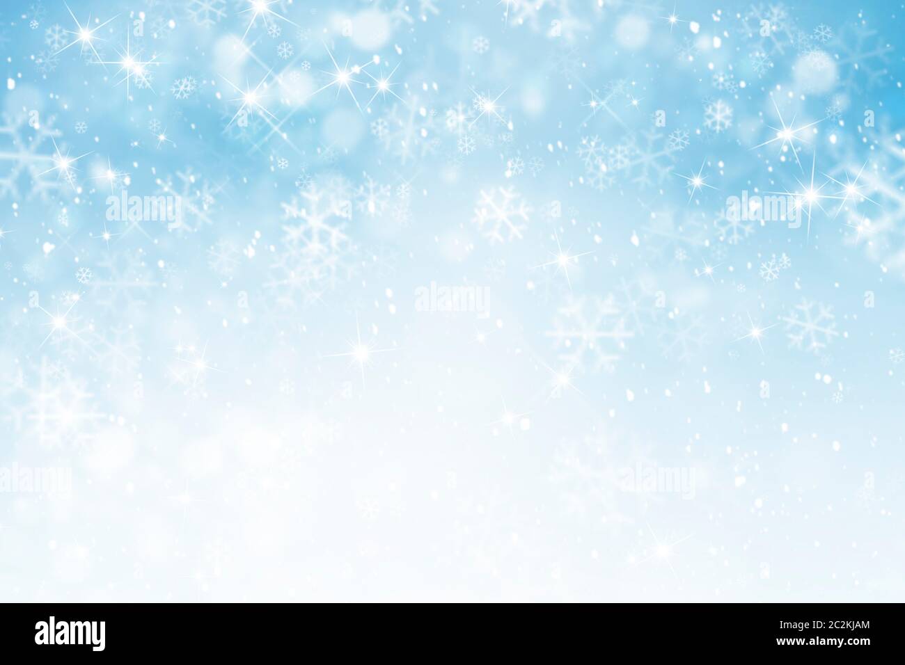 abstract winter sky background with snowflakes Stock Photo - Alamy