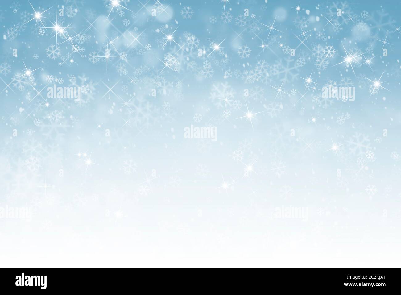 abstract winter sky background with snowflakes Stock Photo - Alamy