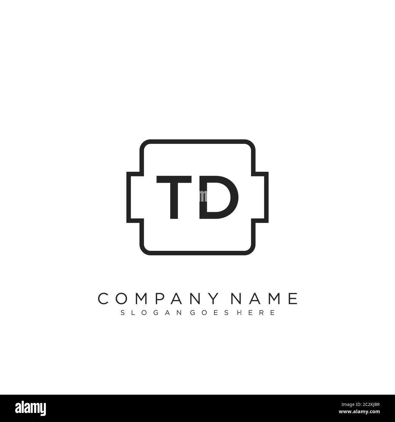 Letter td vector vectors Cut Out Stock Images & Pictures - Alamy