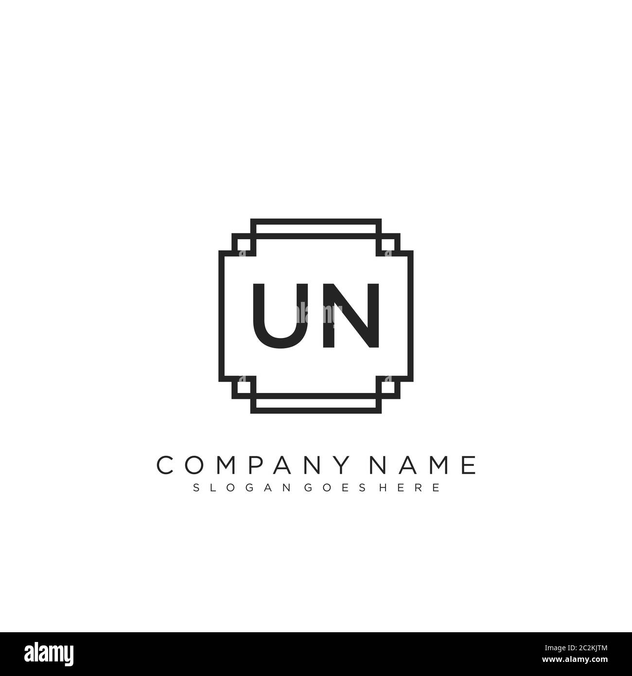 Un logo vector vectors hi-res stock photography and images - Alamy