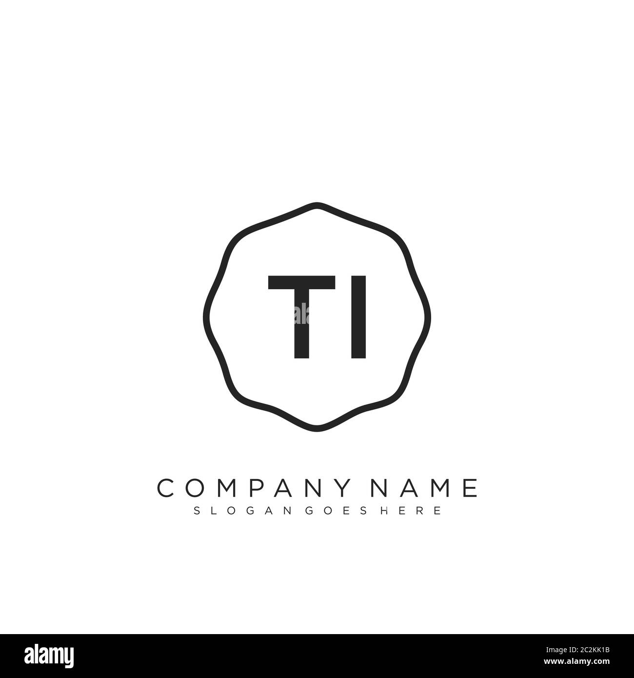 Ti initials logo hi-res stock photography and images - Alamy