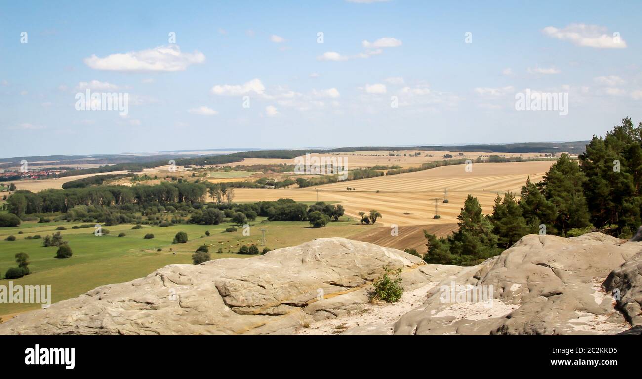 Resin, mountains, rocks of sandstone form a beautiful landscape Stock ...