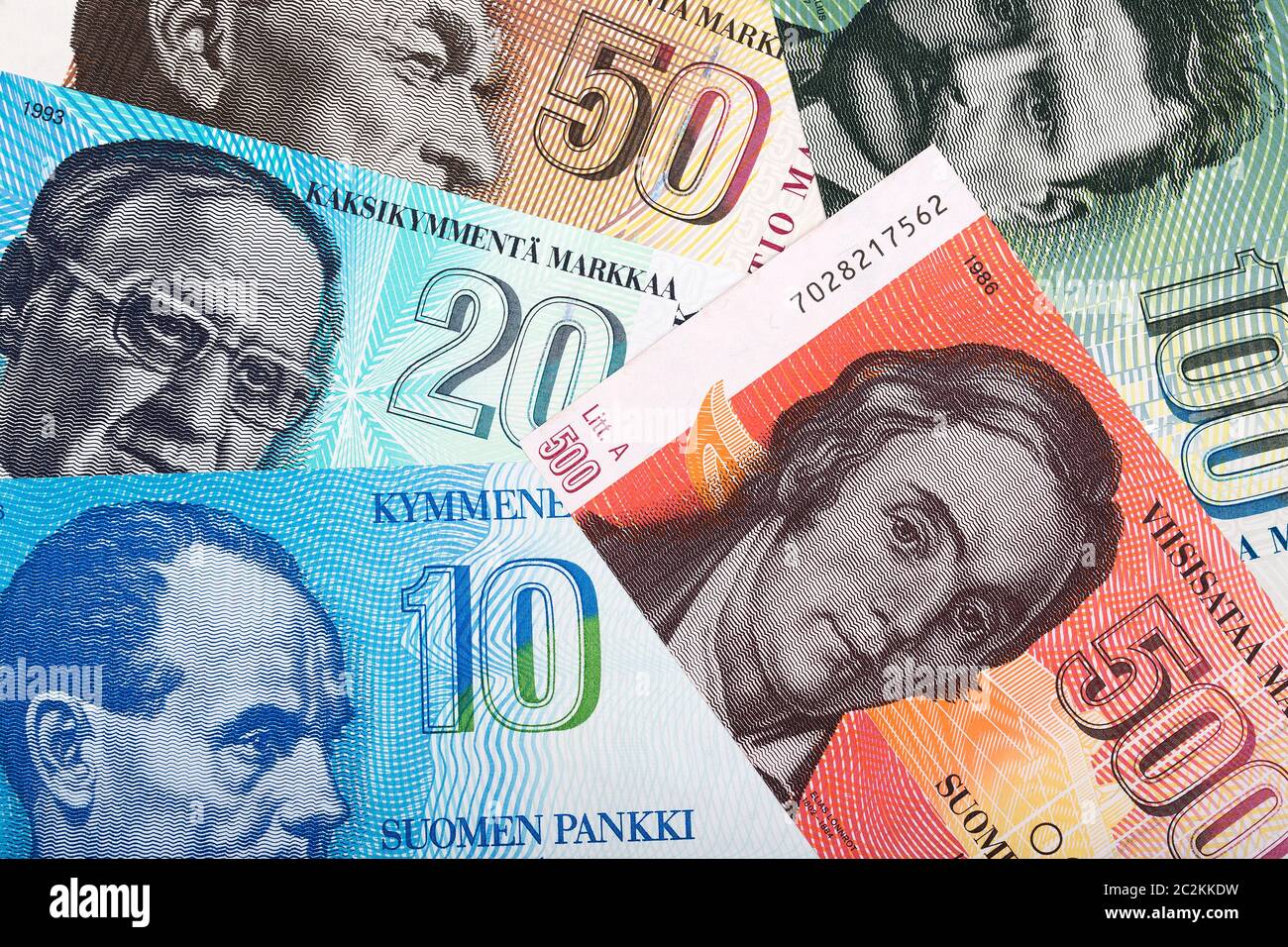 Finnish markka a business background Stock Photo - Alamy