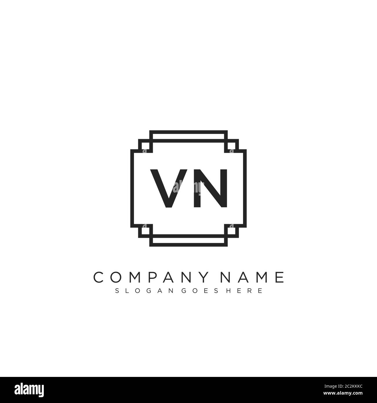 Letter vn logo hi-res stock photography and images - Alamy