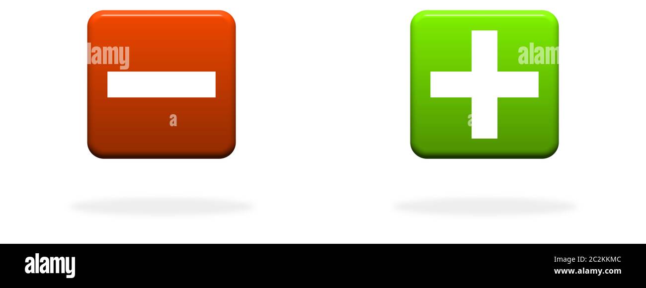 Plus minus buttons hi-res stock photography and images - Alamy