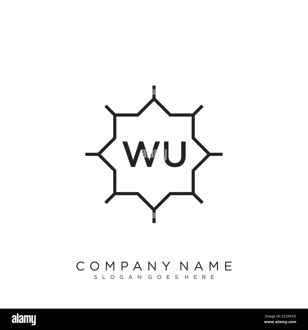 Letter wu vector vectors hi-res stock photography and images - Alamy