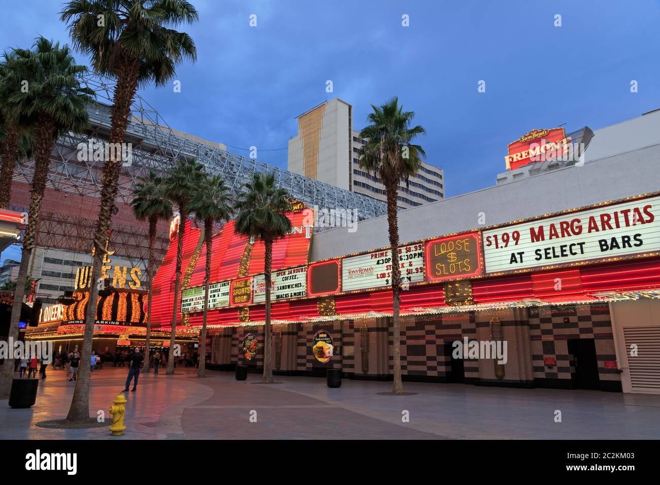 Fremont Street, Downtown District, Las Vegas, Nevada, USA Stock Photo ...