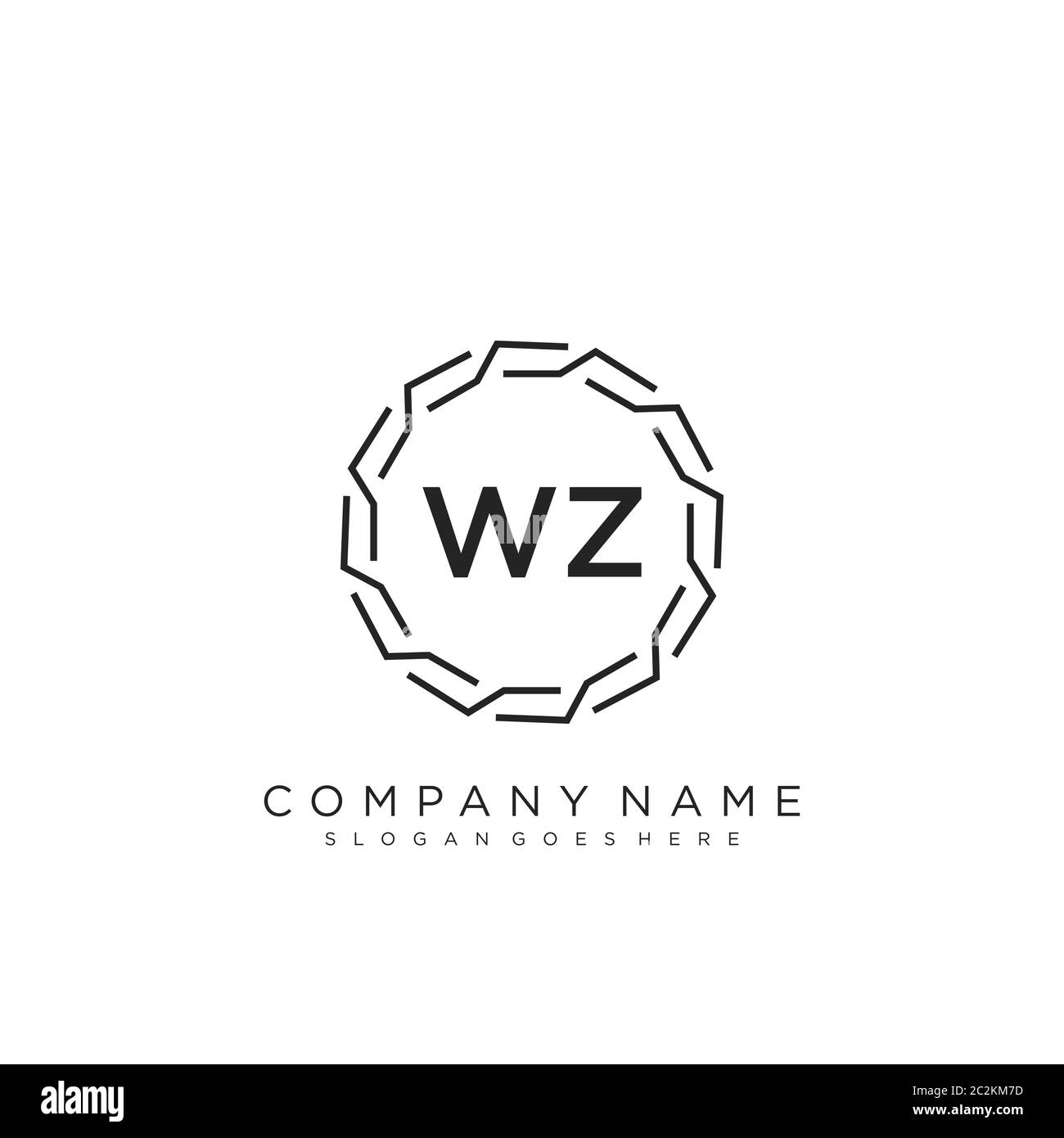 Letter wz vector vectors hi-res stock photography and images - Alamy