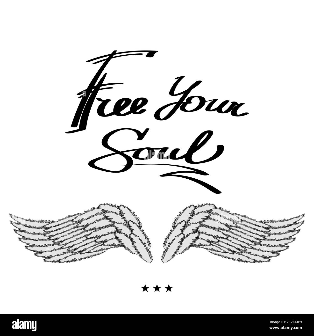 Angel or Phoenix Wings. Winged Logo Design. Part of Eagle Bird. Design ...