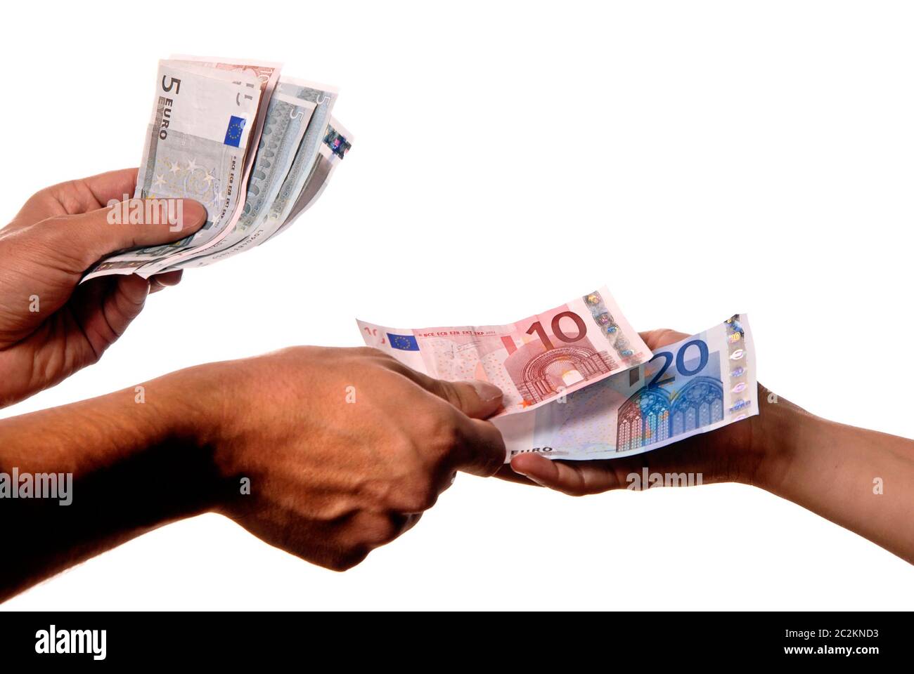 person handing money to another person detail Stock Photo - Alamy
