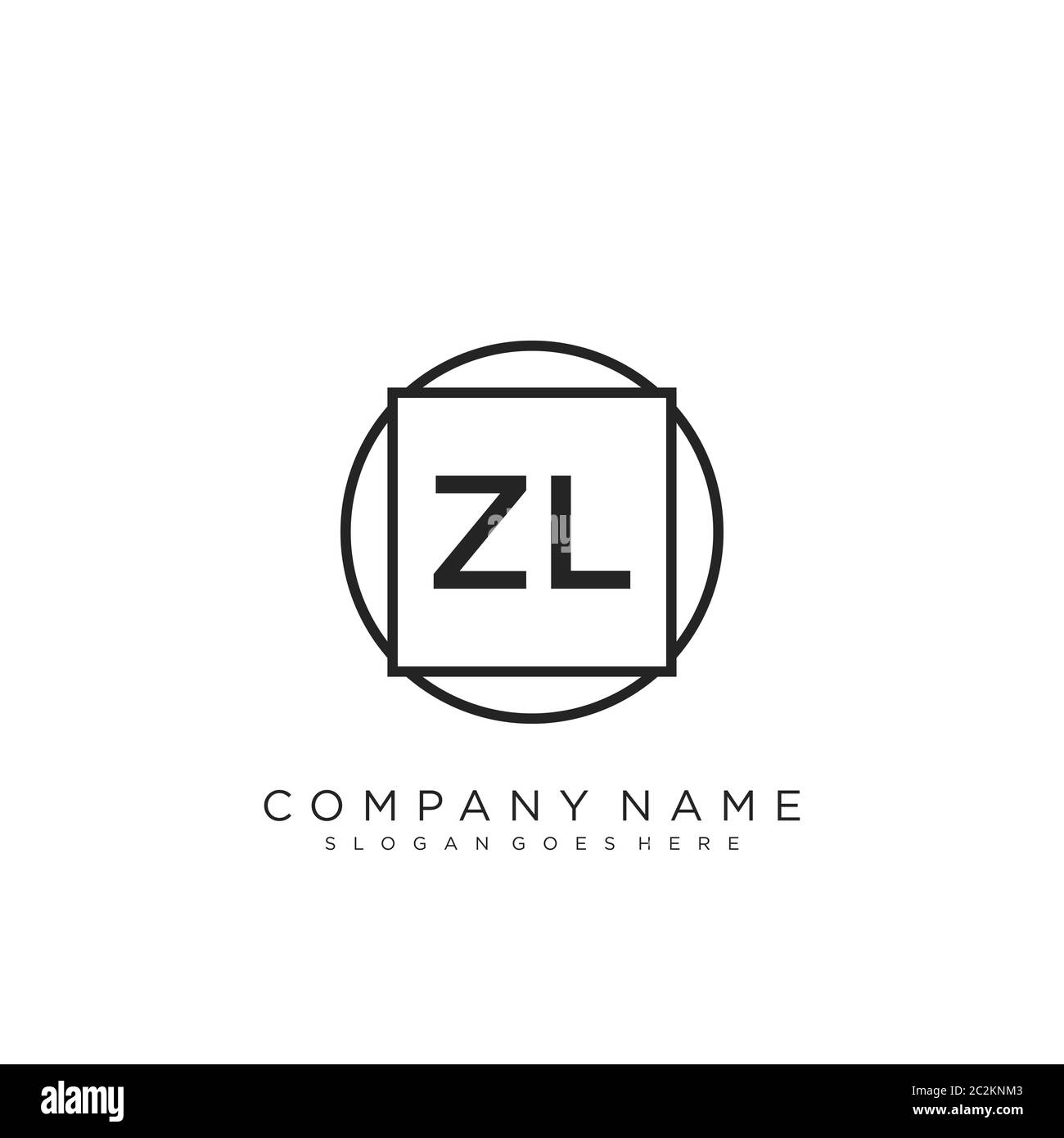 Zl initials logo Stock Vector Images - Alamy