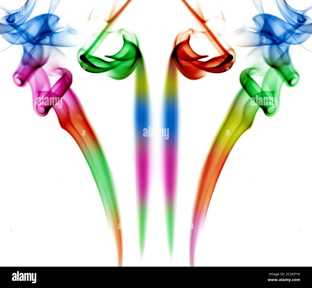 abstract colored smoke in a white background Stock Photo - Alamy