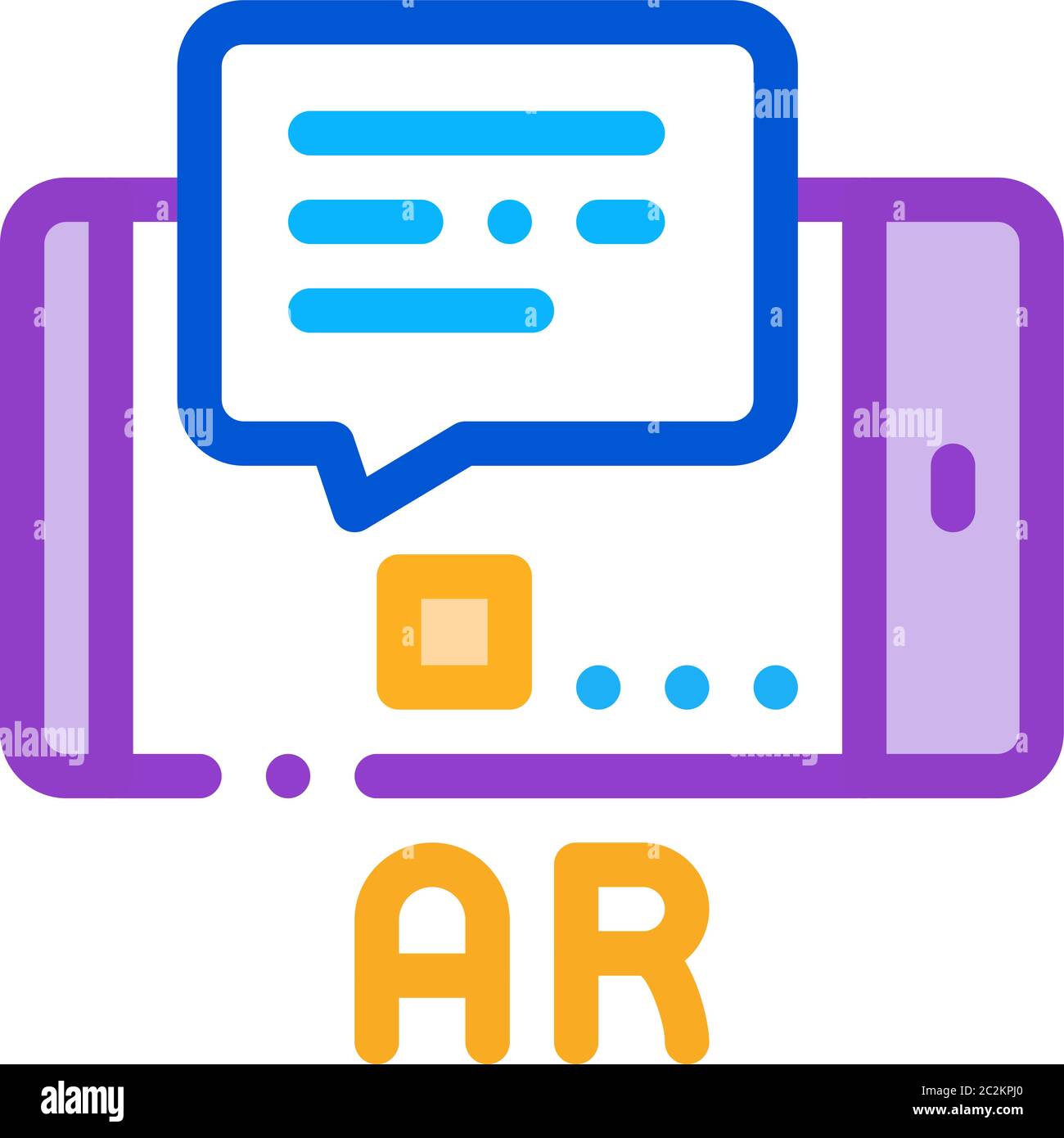 Augmented reality in phone icon hi-res stock photography and images - Alamy