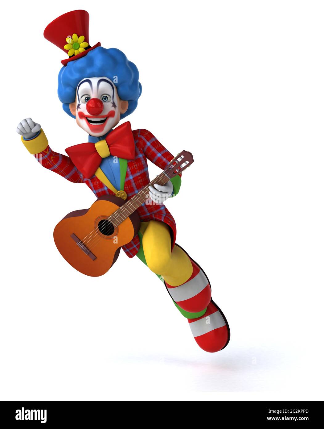 Fun clown - 3D Illustration Stock Photo - Alamy