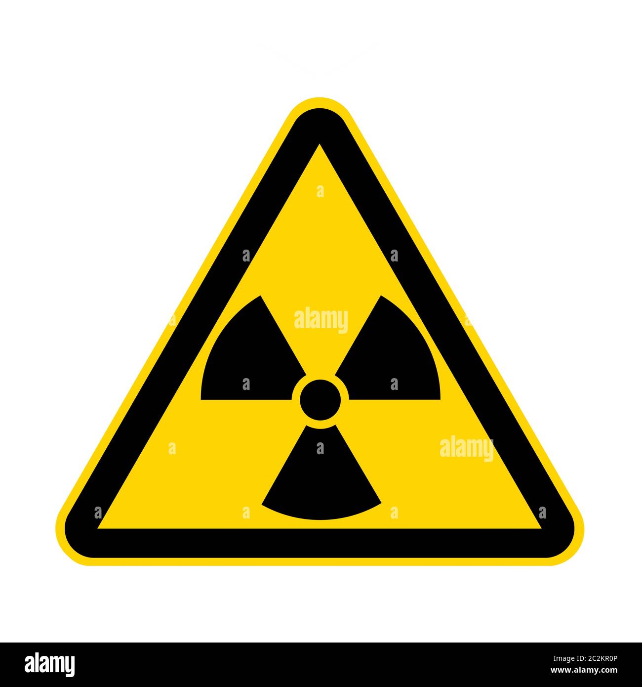 Yellow and black radiation sign Cut Out Stock Images & Pictures - Alamy
