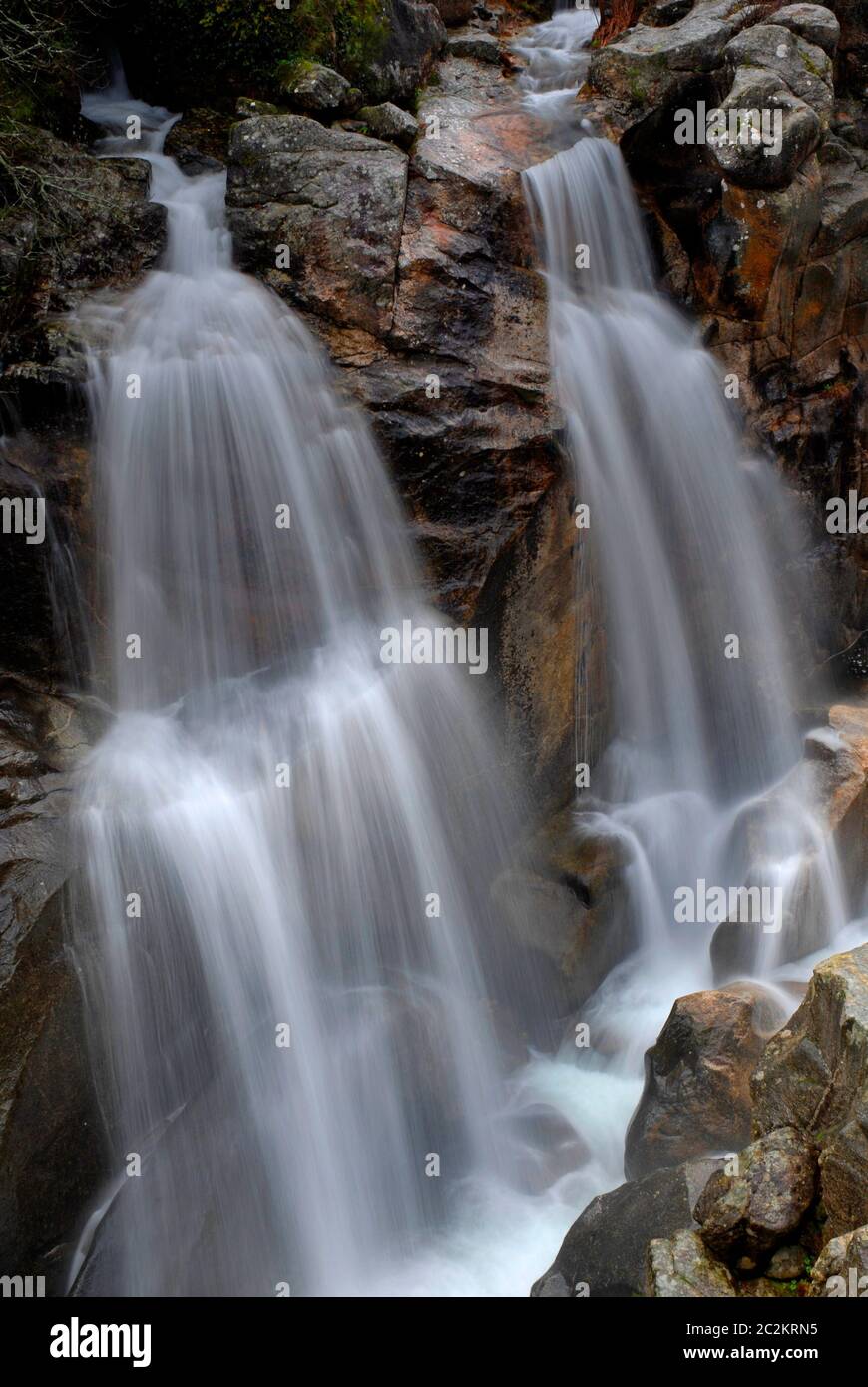 river waterfall in the portuguese national park Stock Photo - Alamy