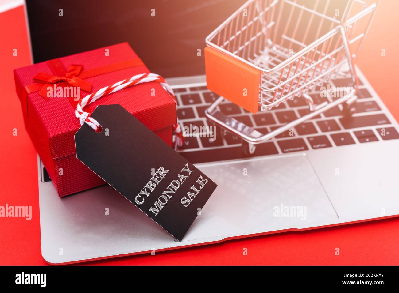 Internet online shopping marketing, top view of workspace with Cyber ...