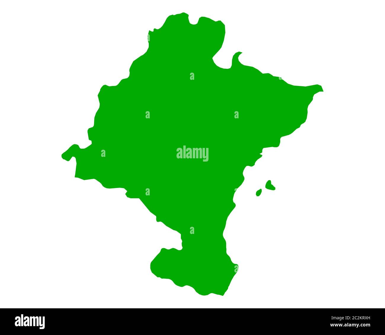 Map of Navarre Stock Photo - Alamy