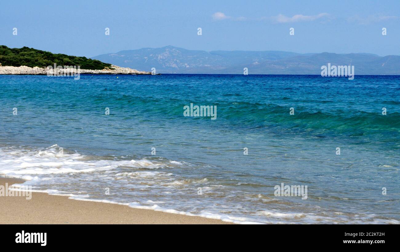 Landscape in greece at the sea Stock Photo - Alamy