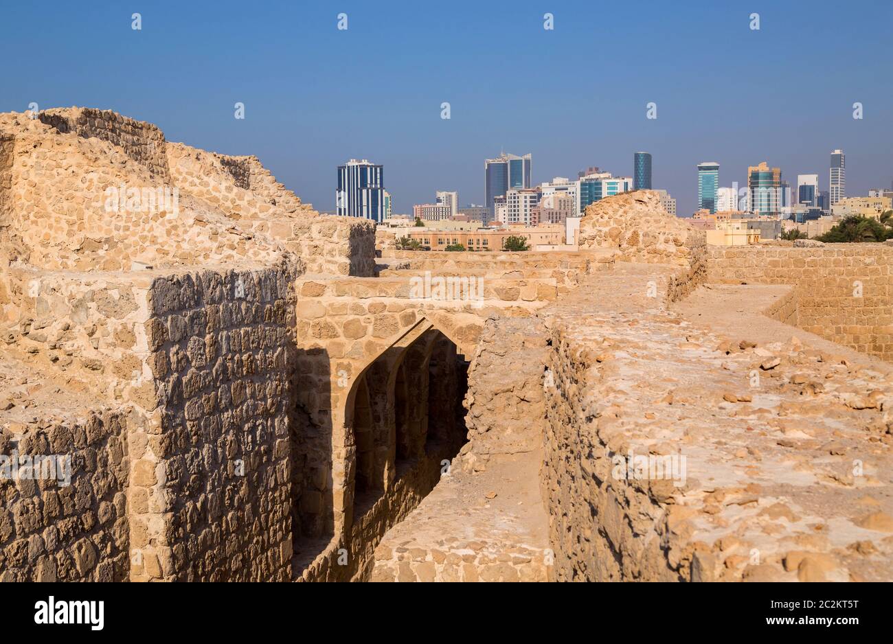 View of the old Arad Fort, in Manama, Muharraq, Bahrain Stock Photo - Alamy