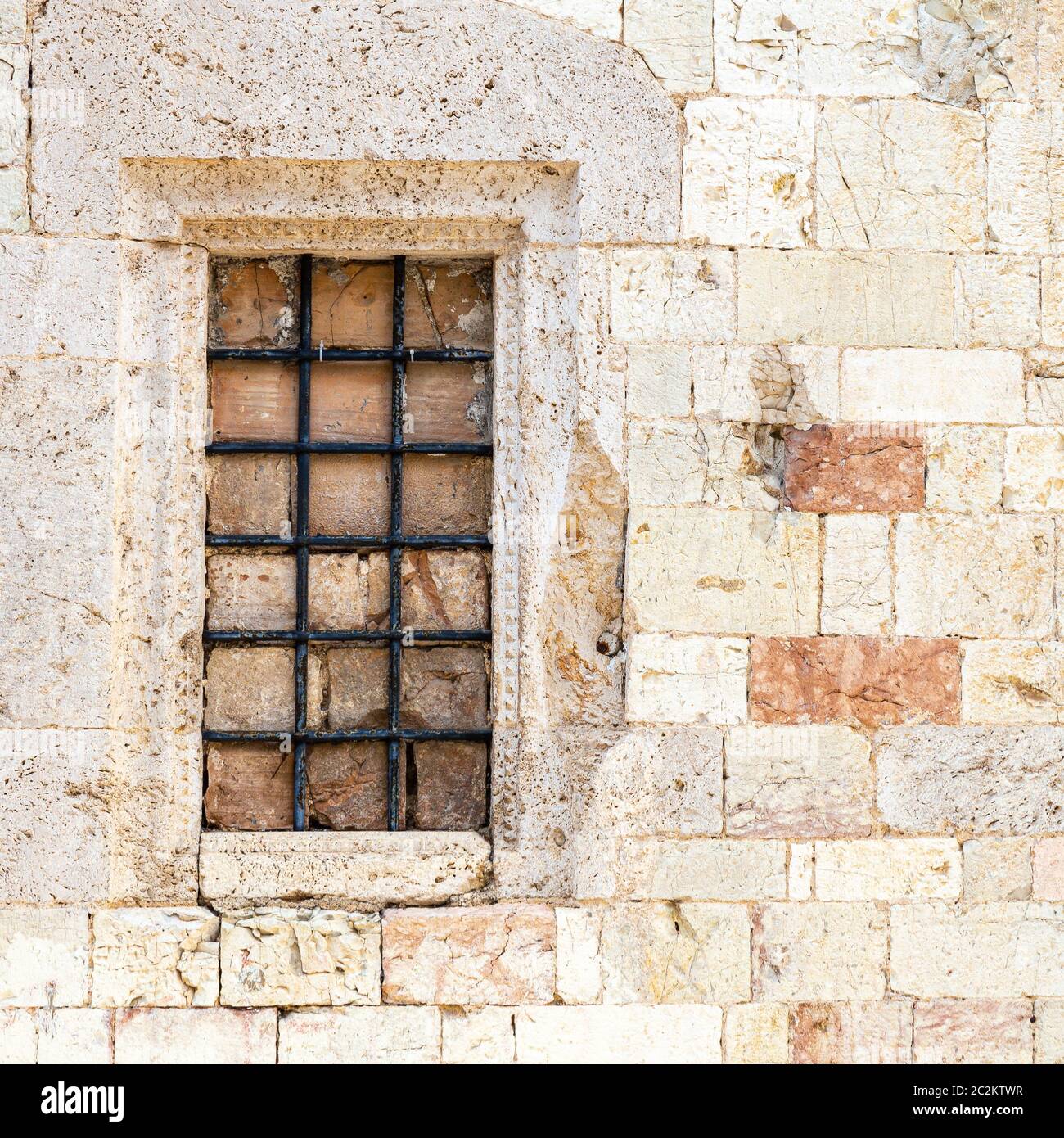 windows in the facades of ancient medieval houses Stock Photo - Alamy