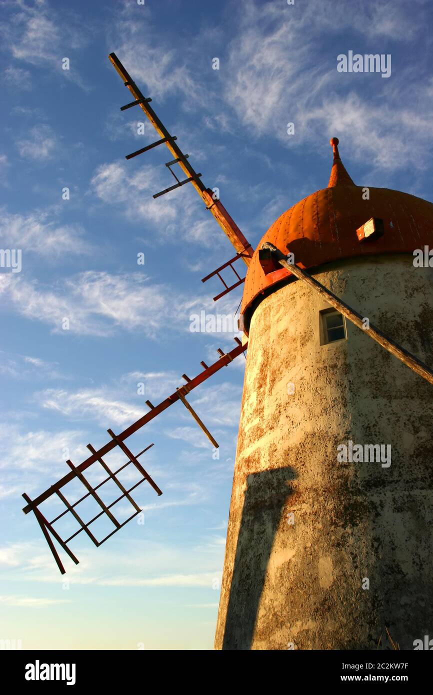 azores ancient windmill at sao miguel island Stock Photo - Alamy
