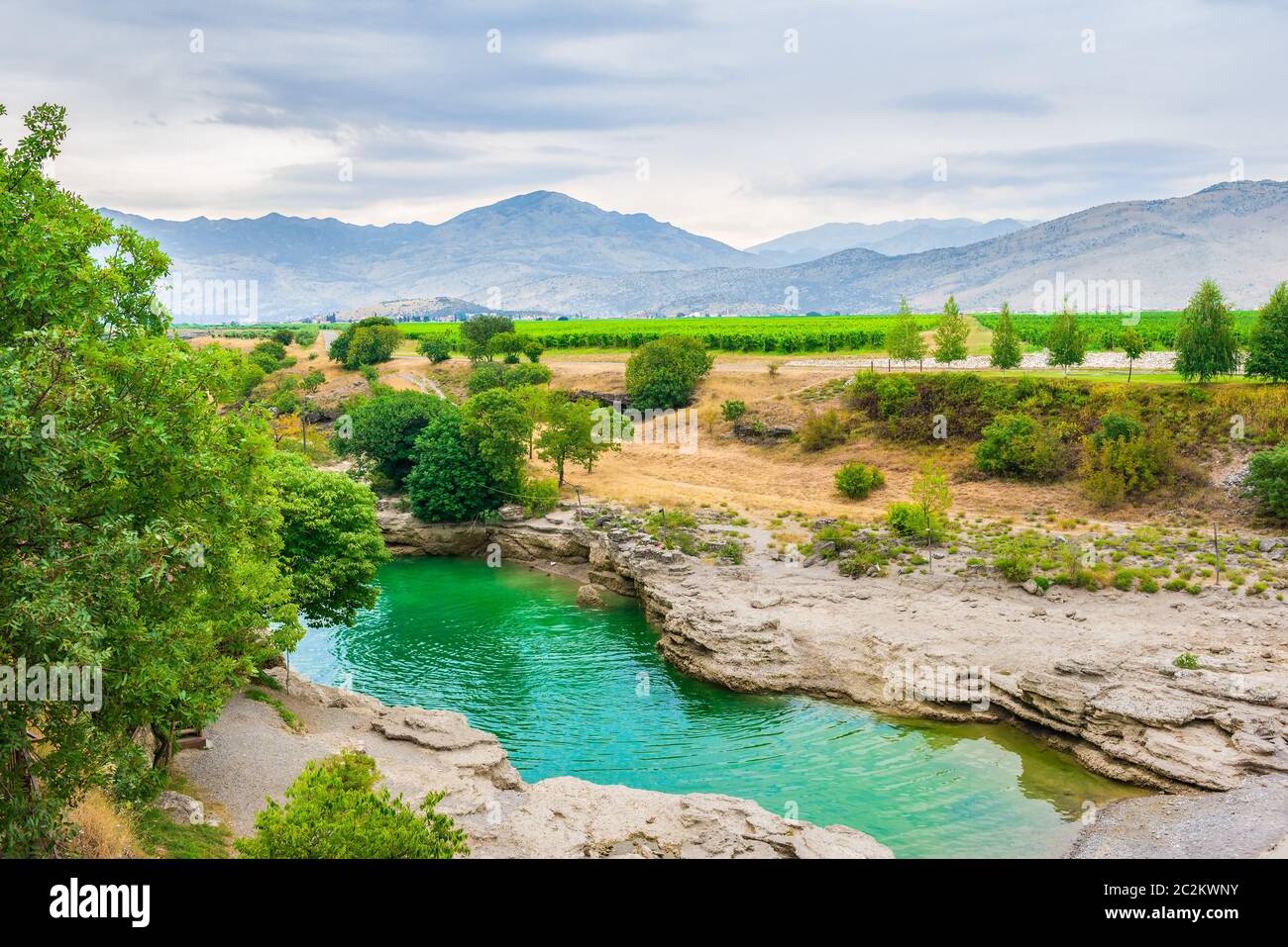 Clouds over Niagara waterfall in Montenegro at summer Stock Photo - Alamy