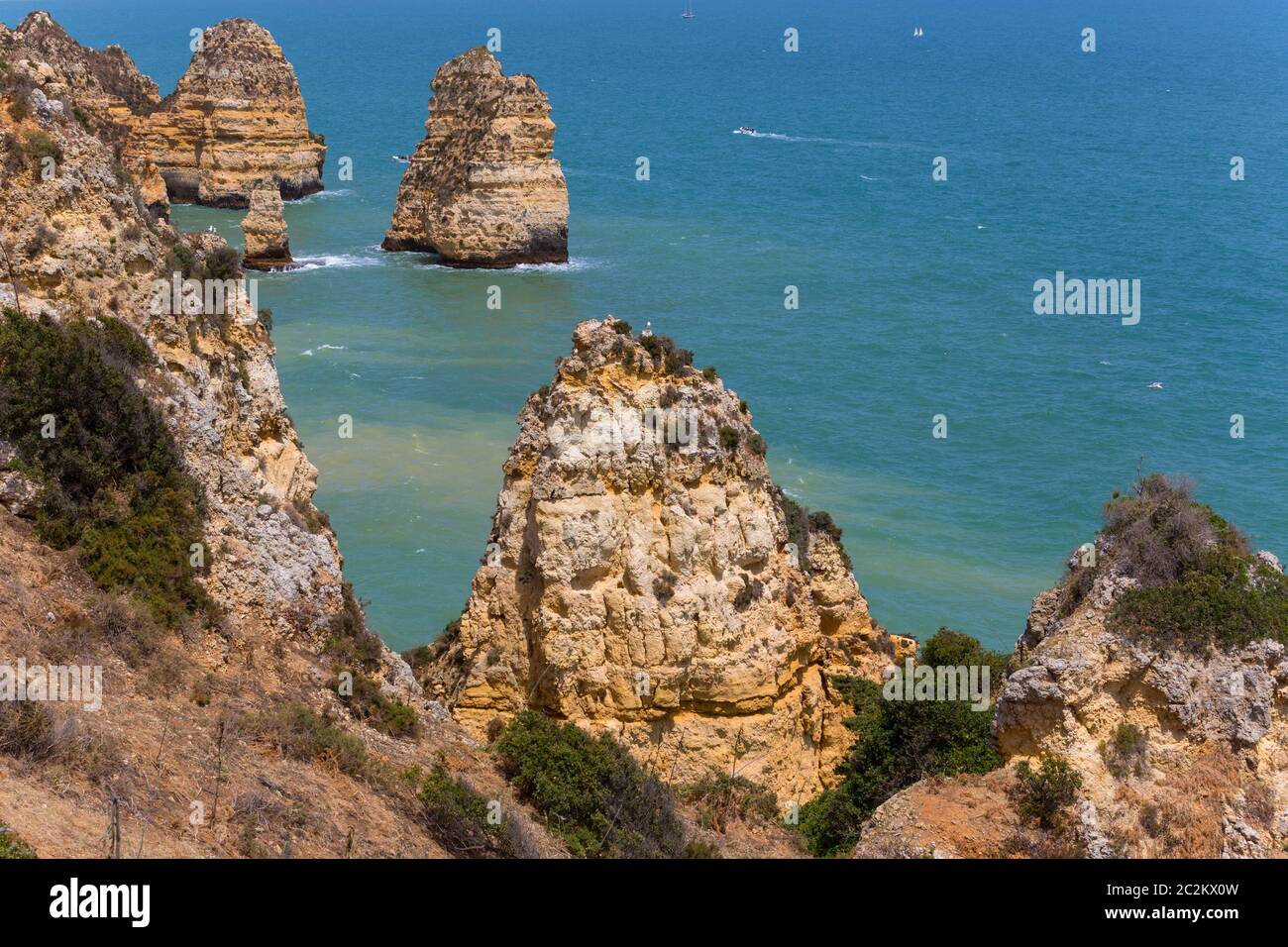 Cliffs of Ponta da Piedade, Lagos, Algarve, Portugal Stock Photo - Alamy
