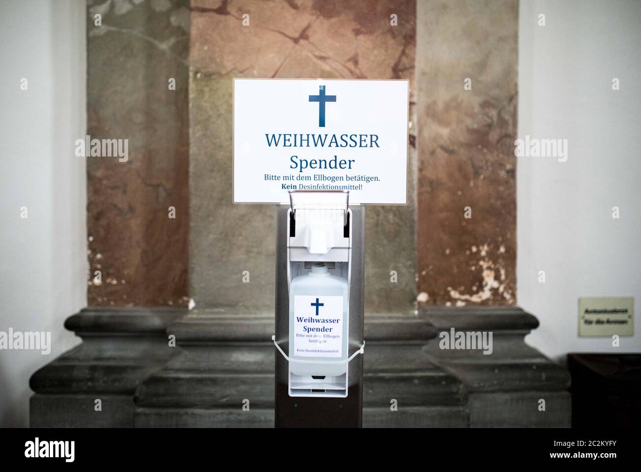 Holy water dispenser hi-res stock photography and images - Alamy