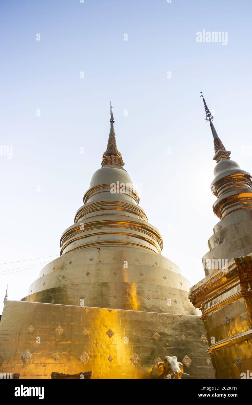 Thai Buddhist public temple with good environment, stock photo Stock ...