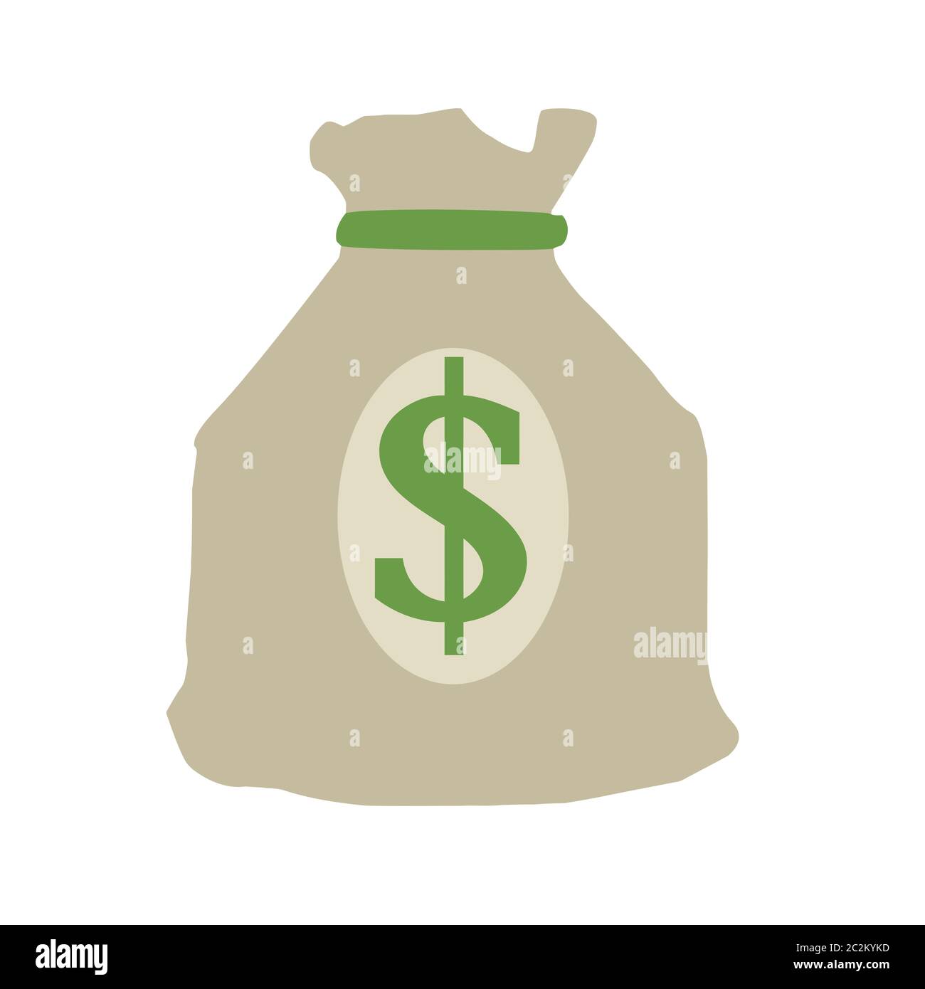 bag of money sack profit savings bank illustration rich Stock Photo - Alamy
