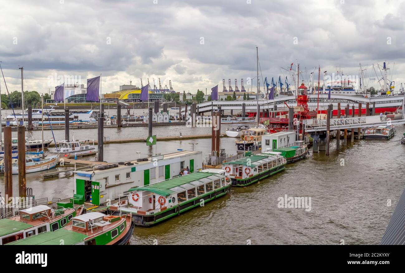 scenery around the Port of Hamburg in Germany Stock Photo - Alamy