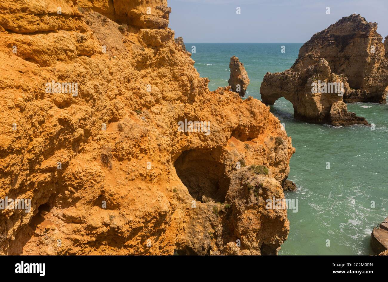 Cliffs of Ponta da Piedade, Lagos, Algarve, Portugal Stock Photo - Alamy
