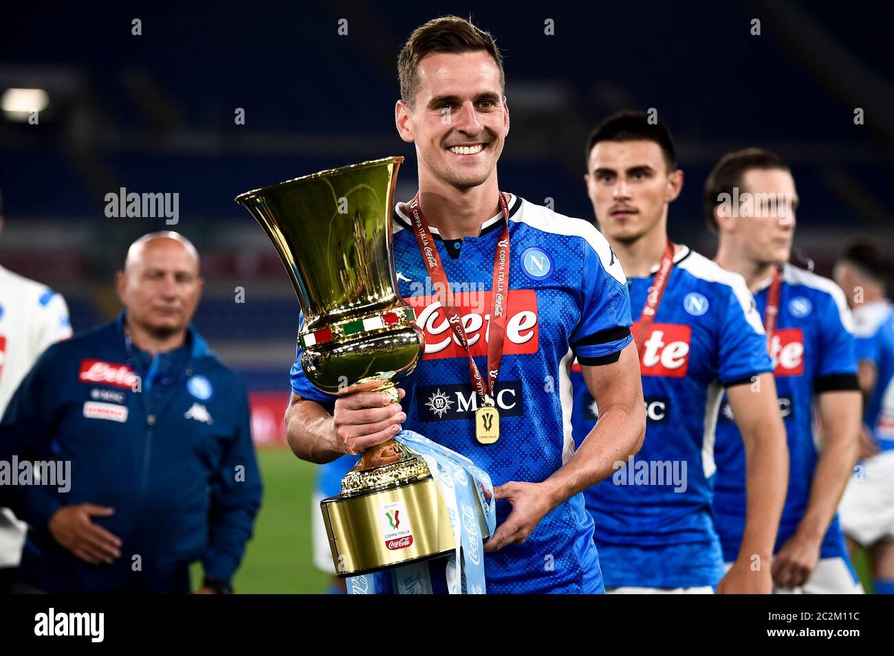 Coppa italia trophy stadio olimpico hi-res stock photography and images ...