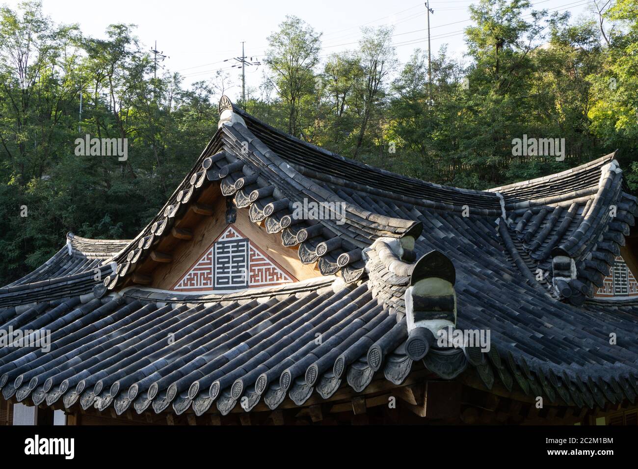 cheongun literature library taken during late summer. A traditional ...