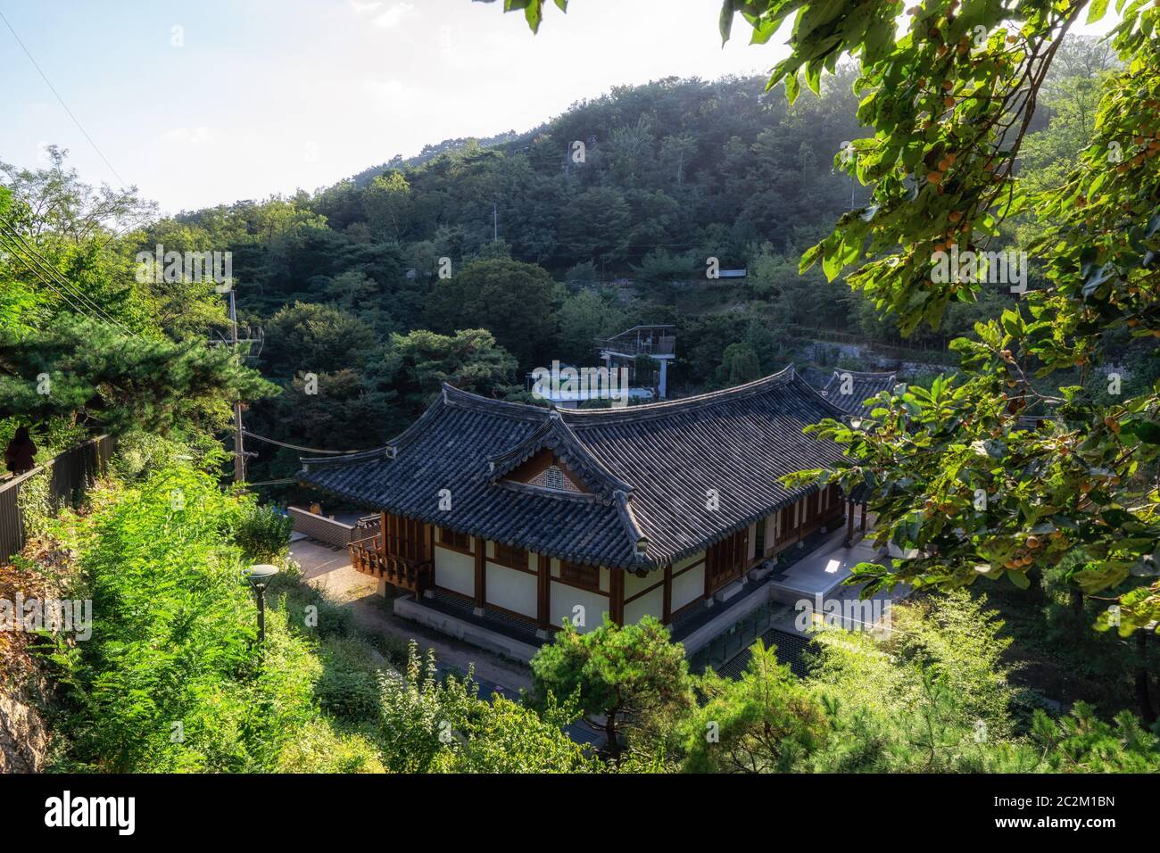 cheongun literature library taken during late summer. A traditional ...